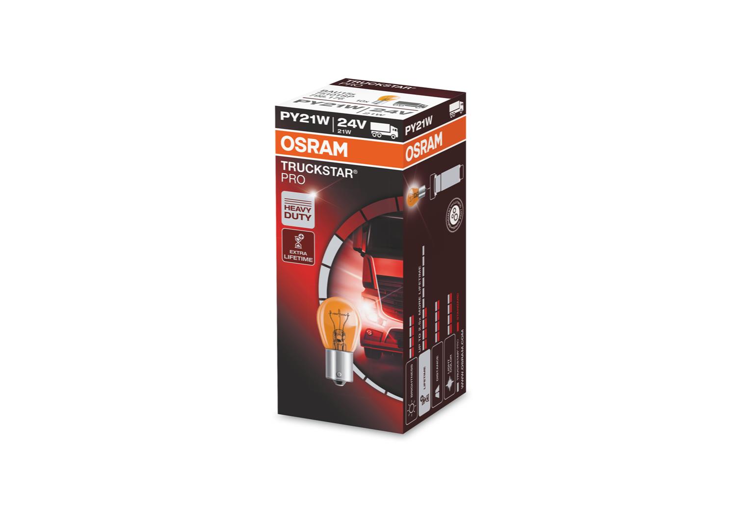 Žarulja OSRAM 24V ŽUTA 7510TSP 21W BAU15S 1/1