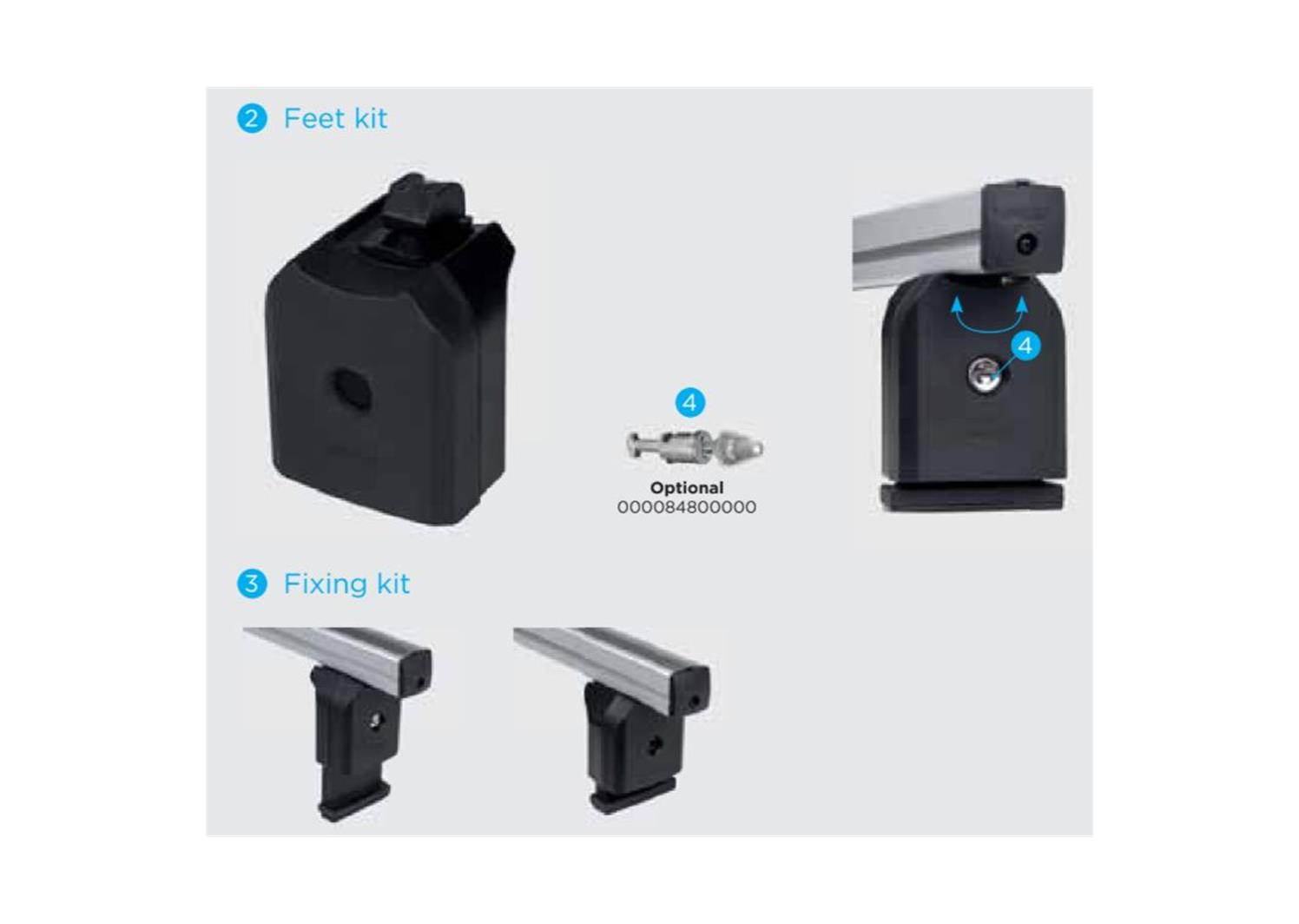 MENABO komplet za prtljažnik professional fix606fp 000109200000 1/6/72 ...