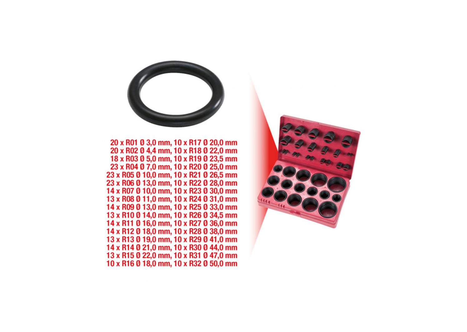 KS TOOLS set o-prstenova, unutarnjifi 3-50mm/r01-r32, 419 komada 970.0130